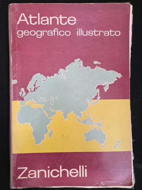 LIBRO ATLANTE GEOGRAFICO Illustrato Zanichelli-Atlante, Geografia ...