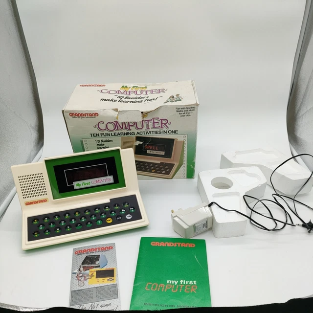 RARE VINTAGE 1984 Grandstand My First Computer Electronic Learning Aid ...