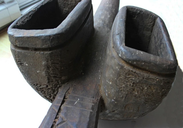 CONGO ANCIEN SOUFFLET forgeron africain SONGYE ancien soufflet de forge ...