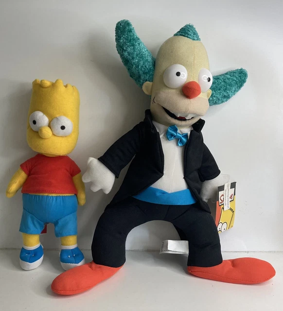 THE SIMPSONS BART Simpson and Krusty The Clown Plush Soft Toys £14.99 ...