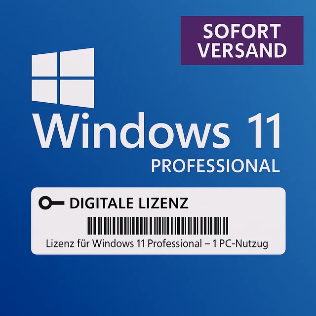 WINDOWS 11 PRO Key Aktivierungsschlüssel Software Win 11 Pro SOFORT ...