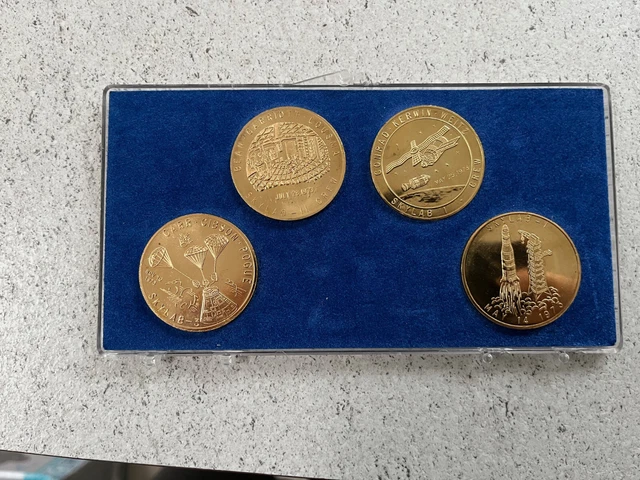 PROJECT SKYLAB 1973 Rare Commemorative 4 Token/Coin Set. Mint. £50.00 ...
