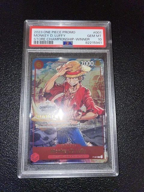 ONE PIECE STORE Championship Winner Monkey D. Luffy Anglais PSA10 EUR ...
