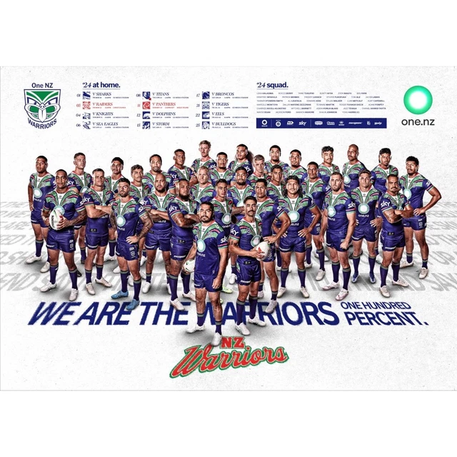NZ WARRIORS NRL rugby team player poster, BARGAIN,1 EUR 6,64 - PicClick FR