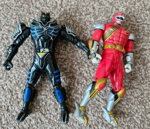 POWER RANGERS RED Ranger Wild Force Morphin Flip Bandai 2001 + Luna ...