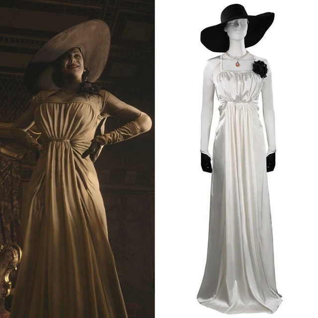 RESIDENT EVIL VILLAGE Alcina Dimitrescu Cosplay Costume Halloween ...