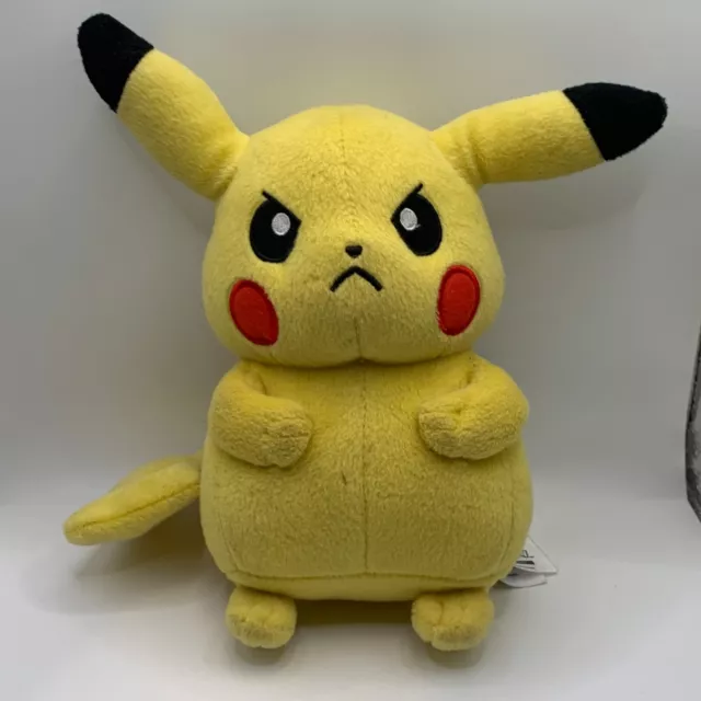 TOMY POKEMON PIKACHU Grumpy Angry Cuddly Soft toy plush yellow 9 TOMY POKEMON PIKACHU Grumpy Angry Cuddly Soft toy plush yellow 9