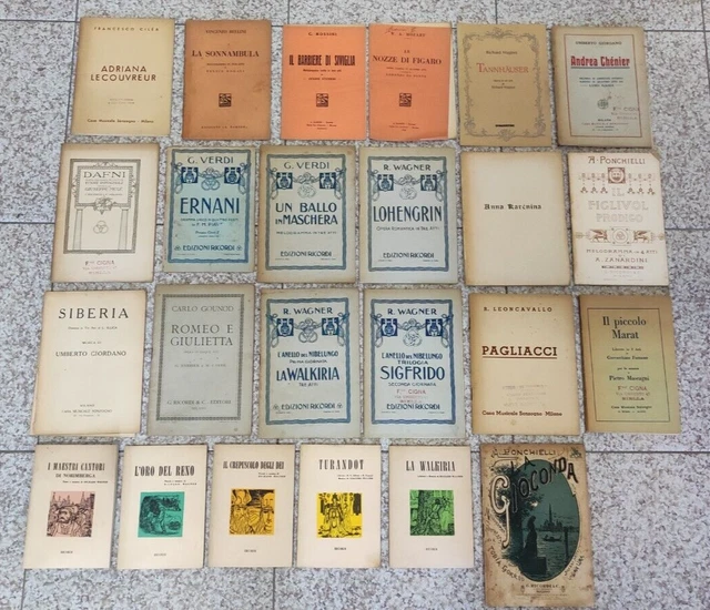 LOTTO LIBRETTI D'EPOCA Operetta Melodramma Lirica MUSICA CLASSICA EUR ...