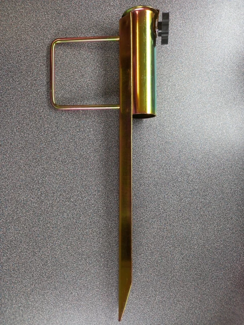 CARAVAN/MOTORHOME GROUND SPIKE For Tv Mast/Pole/Flagpole Or Rotary ...