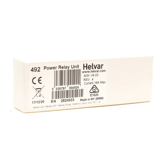 HELVAR 492 DIGIDIM Power Relay Unit 16A 230 VAC Dali Control VAT INC £ ...