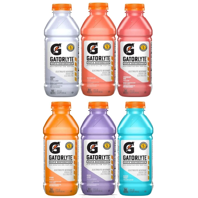 GATORLYTE RAPID REHYDRATION 6‑Flavor Sampler & Variety Pack ...