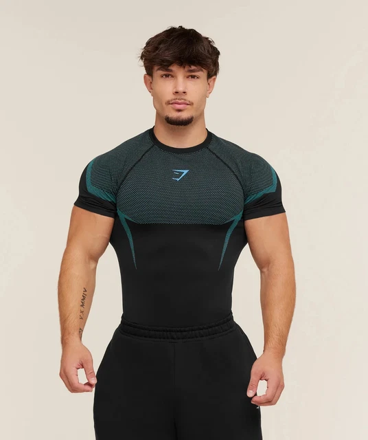 SMALL 🦈 NEW OCT 25: Gymshark Onyx V5 Seamless SHORT SLEEVE T-Shirt ...