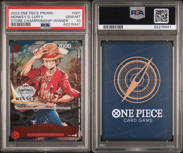 ONE PIECE STORE Championship Winner Monkey D. Luffy Anglais PSA10 EUR ...