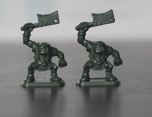 HEROQUEST FIGURINE ORC x2 - ork miniature MB GAMES WORKSHOP original ...