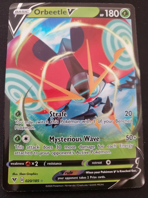 ORBEETLE VMAX 021/185 Vivid Voltage Full Art Ultra Rare Pokemon Card 🔥 ...