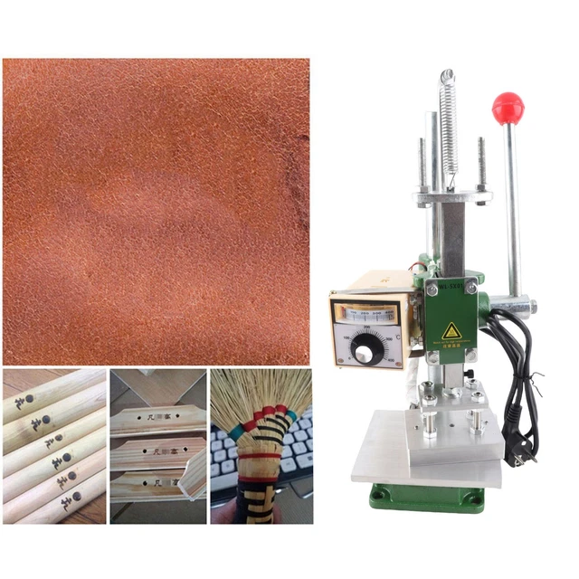HOT FOIL STAMPING Machine Leather Craft Pressing Manual Heat Press ...