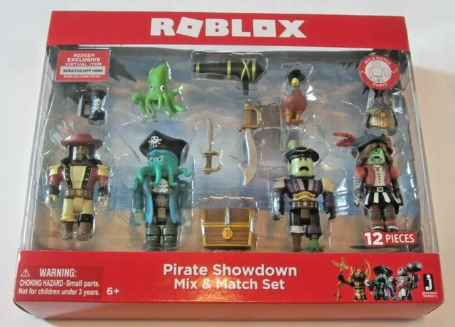 ROBLOX MIX & Match Pirate Showdown Figure 4-Pack Set 12 Pieces Plus ...
