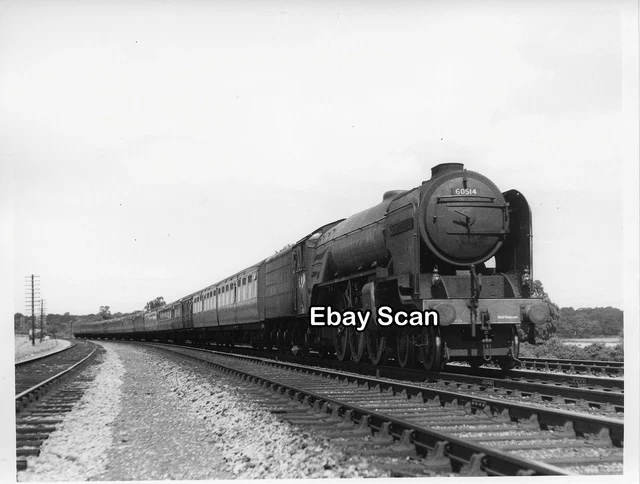 RAILWAY PHOTOGRAPH LNER Class A2 Steam Loco № 60514 Chamossaire ...