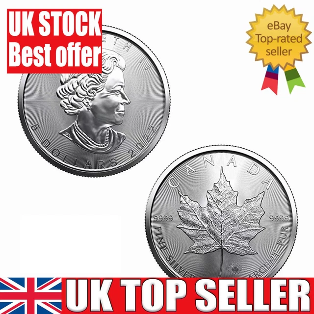 2025 CANADIAN MAPLE Leaf Silver Coin 1 oz Bullion Series Collectible ...