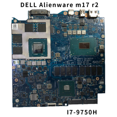 FOR DELL ALIENWARE M17 R2 Laptop Motherboard i7-9750H LA-H551P GC42Y ...