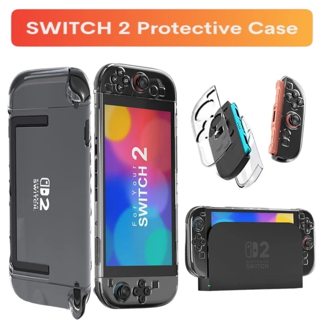 PROTECTIVE COVER SPLIT Design Clear Dockable Case for Nintendo Switch 2 ...