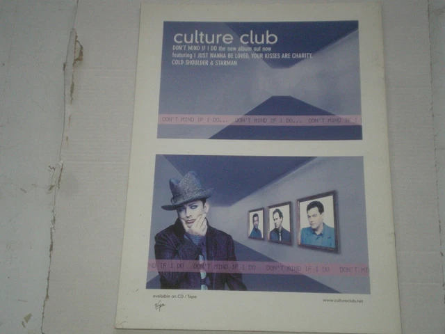CULTURE CLUB THE big rewind tour 98/99 tour book (33 cm sur 24 cm ...