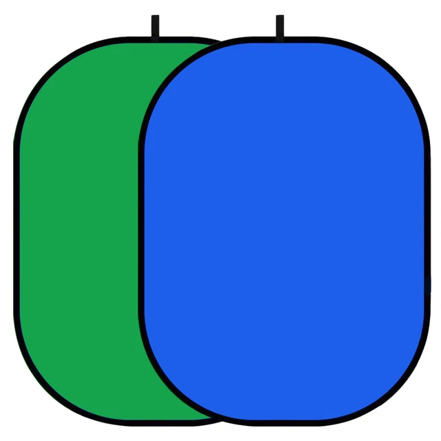 GREEN SCREEN BACKDROP Double-Sided 2-in-1 Blue Screen Pop Up Chromakey ...