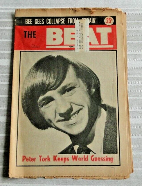 VINTAGE PULP MAGAZINE The Beat Feb 1968 Bee Gees Peter Tork 164 EUR 6 ...