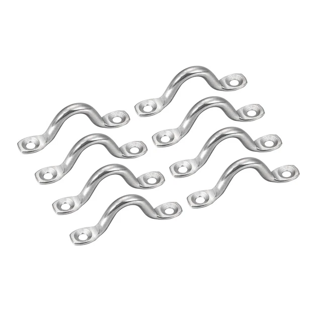 PAD EYE STRAPS Deck Loops 2.1 Inch Stainless Steel Tie Down Buckle 8Pcs ...