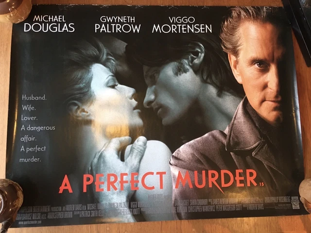 A PERFECT MURDER UK Quad Original Film Movie Cinema Poster Michael ...