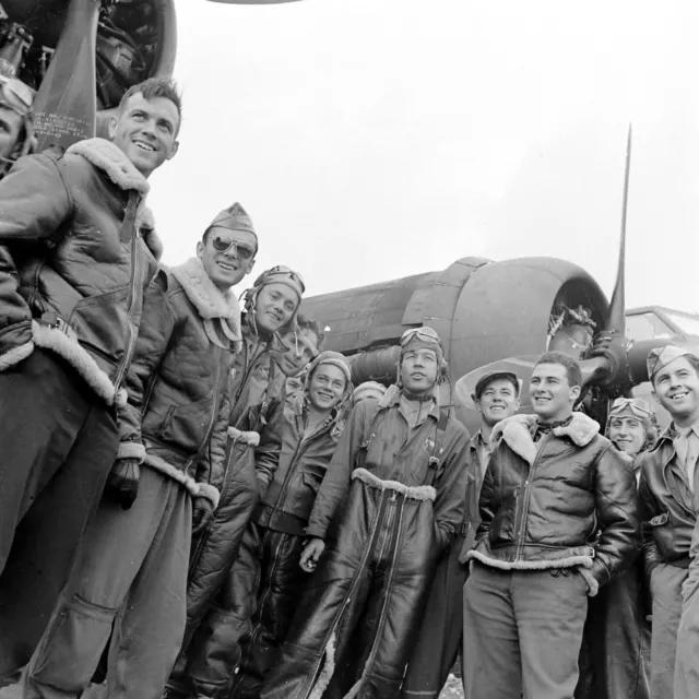 WW2 WWII PHOTO World War Two / USAAF 8th Air Force Crew England 1942 ...