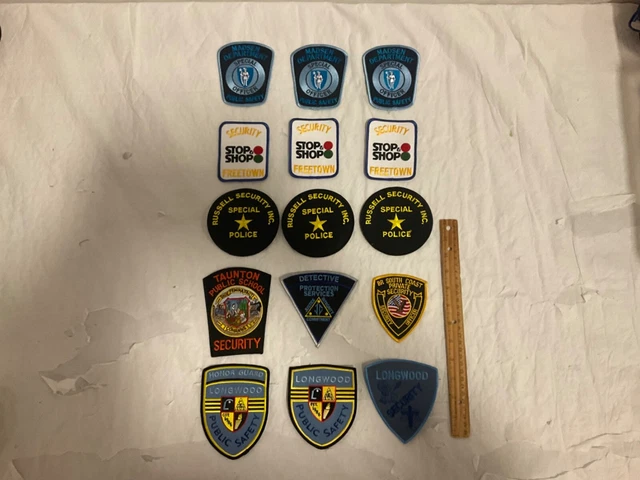 SECURITY PATCH LOT 15 pieces from previous contracts full size all new ...