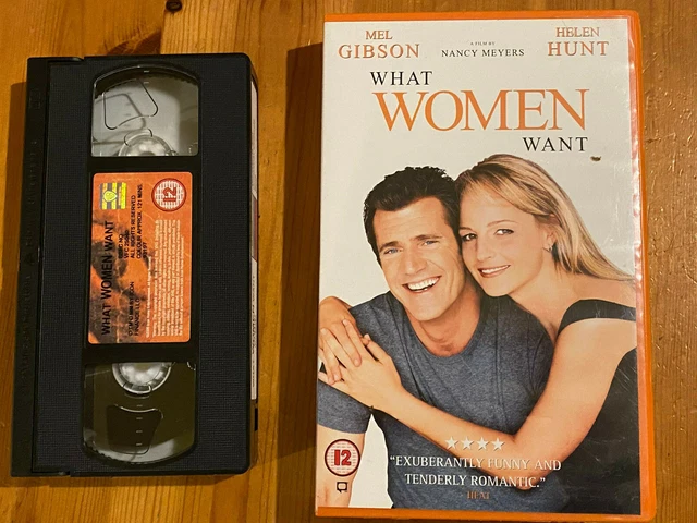 WHAT WOMEN WANT Mel Gibson Helen Hunt BIG BOX VHS Video Ex rental £6.00 ...