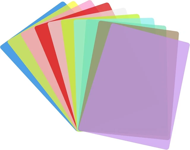 A4 COLOURED OVERLAYS for Dyslexia | 10 Packs for Improved Reading ...