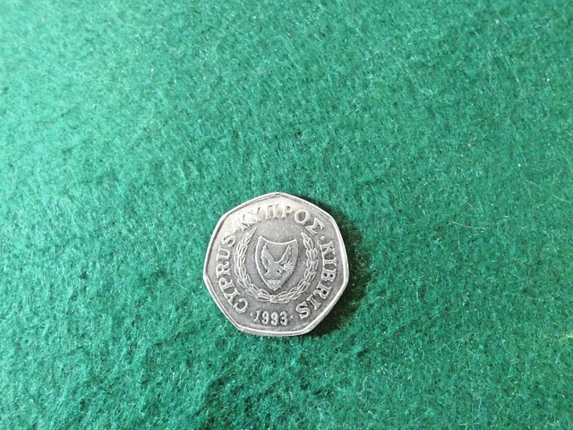 CYPRUS 1993, 50 mils coin £8.66 - PicClick UK