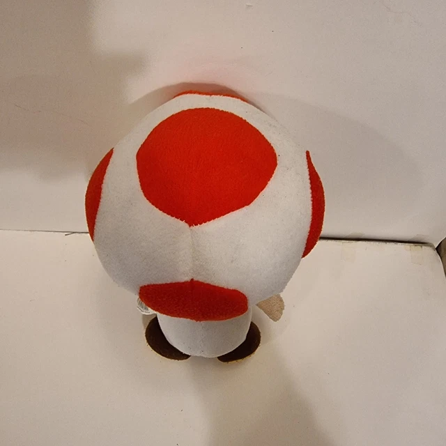 SUPER MARIO RED Toad Mushroom 2011 Plush Soft Toy Nintendo 10" £12.93 ...
