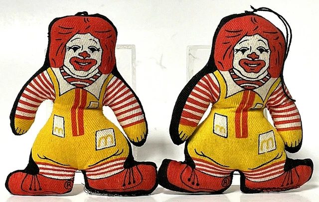 VINTAGE RONALD MCDONALD Plush Fabric McDonald’s Advertising Clown ...