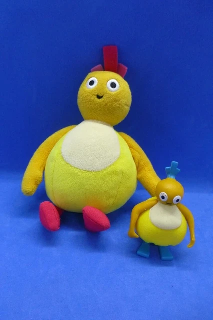 CBEEBIES CBBC YELLOW Chickedy Soft Toy & Chick figure Twirly Woos ...