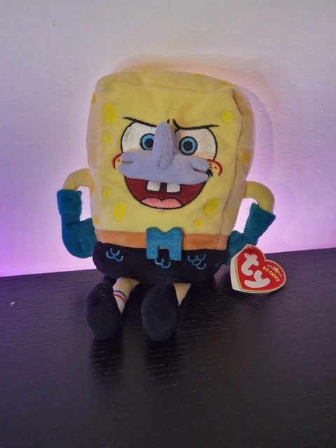 SPONGEBOB SQUAREPANTS BARNACLE Boy Patrick Star Ty Beanie Plush Toy ...