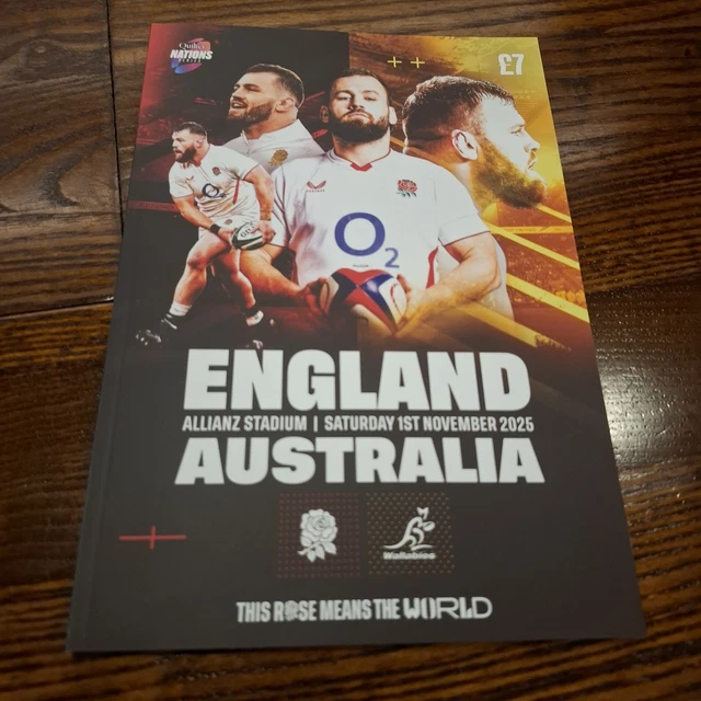 ENGLAND VS AUSTRALIA 1st November 2025 Autumn Internationals Match ...