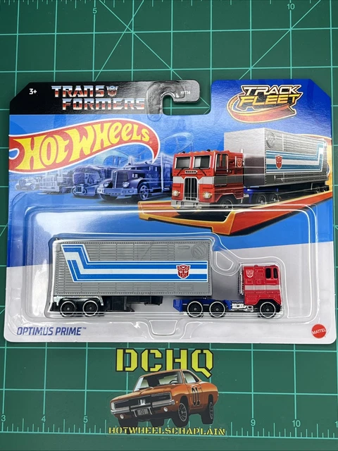 2024 HOT WHEELS 🔥 TRANSFORMERS TRACK FLEET 🔥 Optimus Prime Semi Rig W ...