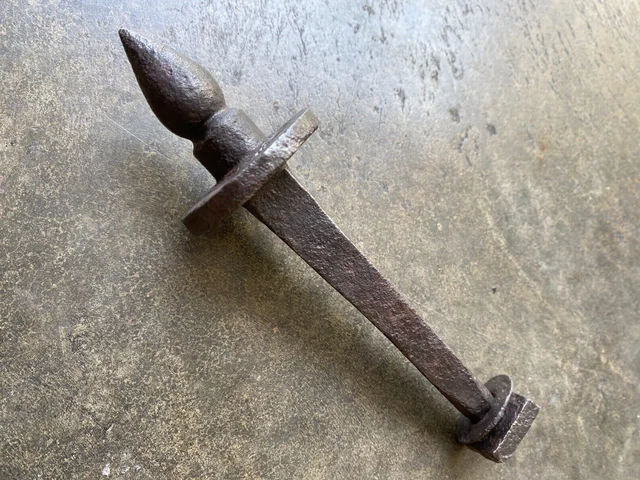 ANCIEN PITON EN fer forgé sculpté EUR 14,00 - PicClick FR