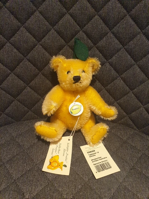 STEIFF FRUITIES TEDDY Bär 2003 Zitrone 028069 18cm KFS neuw. mit ...