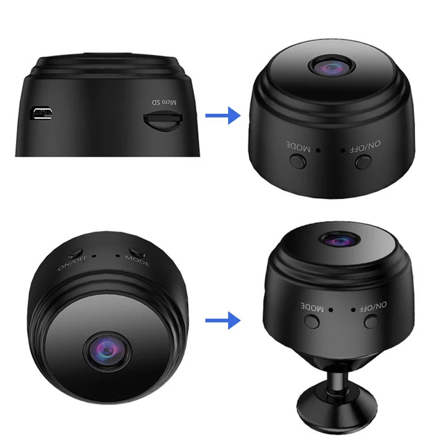INDOOR OUTDOOR MOTION Detection Security Camera 1080P HDTF Card Night ...