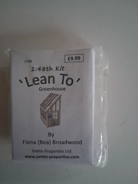 48TH SCALE KIT from Petite Properties to make a Lean To Greenhouse. £8. ...