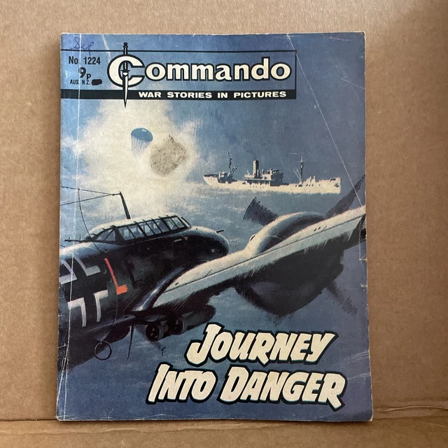 VINTAGE RETRO WAR Comic Book Commando WW2 Stories #1224 JOURNEY INTO ...