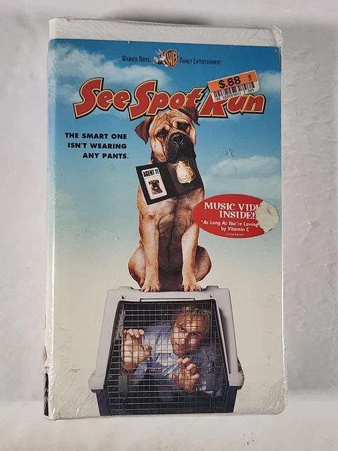 SEE SPOT RUN (VHS 2001, Clamshell) David Arquette, Michael Clarke ...