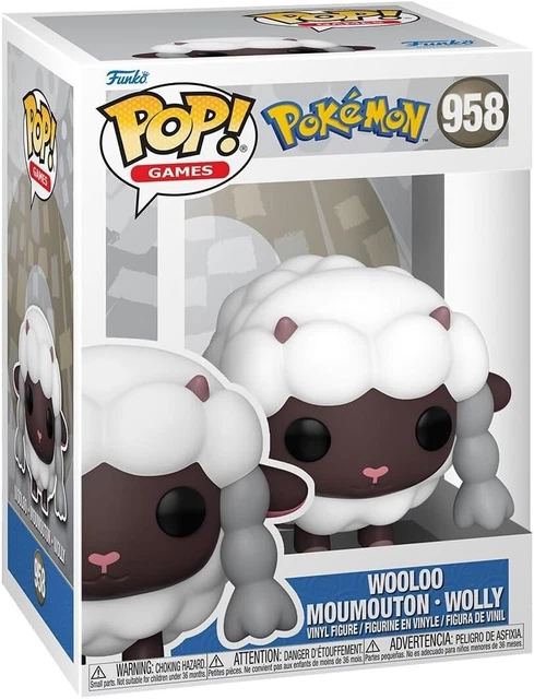 FUNKO POP! GAMES: Pokemon - Wooloo - Moumouton - 958 - Figurine à ...