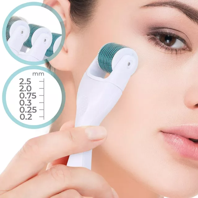 DERMAROLLER 600 NADELN Anti Aging Microneedling Cellulite Falten Narben ...