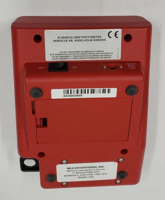 HEMOCUE B-HEMOGLOBIN PHOTOMETER System Blood Glucose Analyzer w Power ...